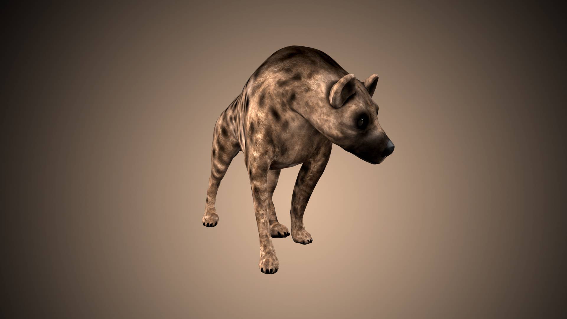 Hyena 3D Model Rigged and Low Poly Game ready - Team 3d Yard