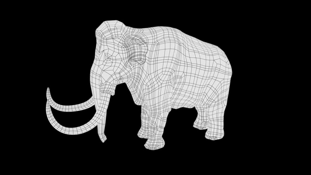 Mammoth 3D Model Rigged and Low Poly Game ready - Team 3d Yard