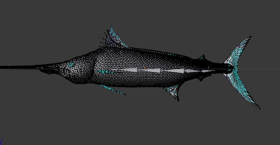 Swordfish 3D Model Low Poly Game ready - Team 3d Yard