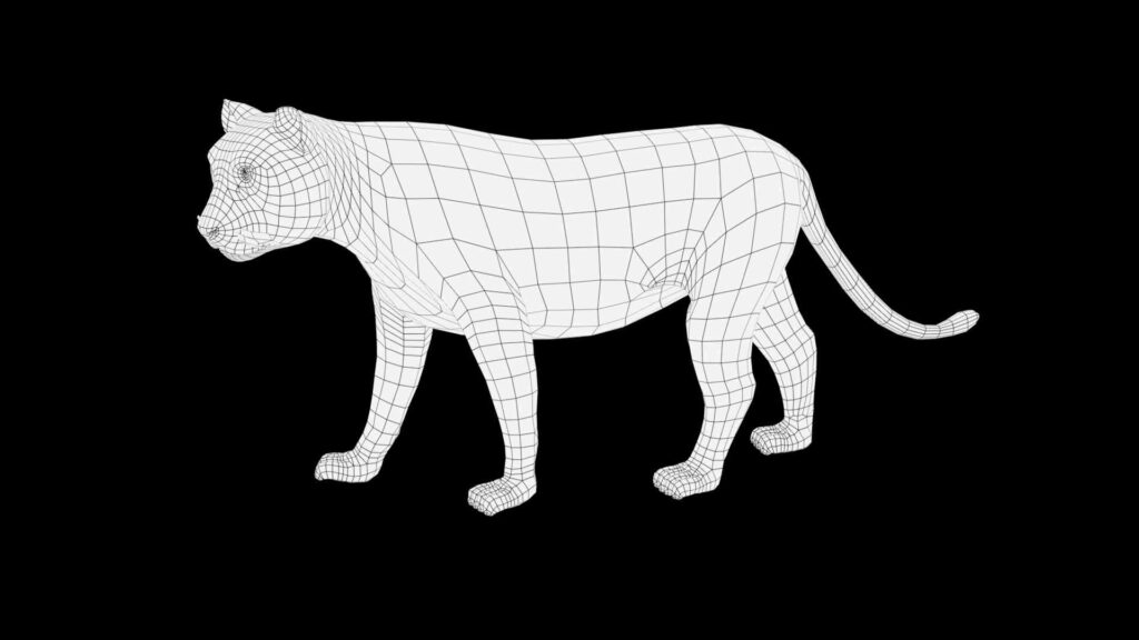 Bengal Tiger 3D Model Rigged and Low Poly Game ready - Team 3d Yard