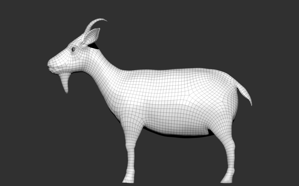 Goat 3D Model Rigged and Low Poly Game ready - Team 3d Yard