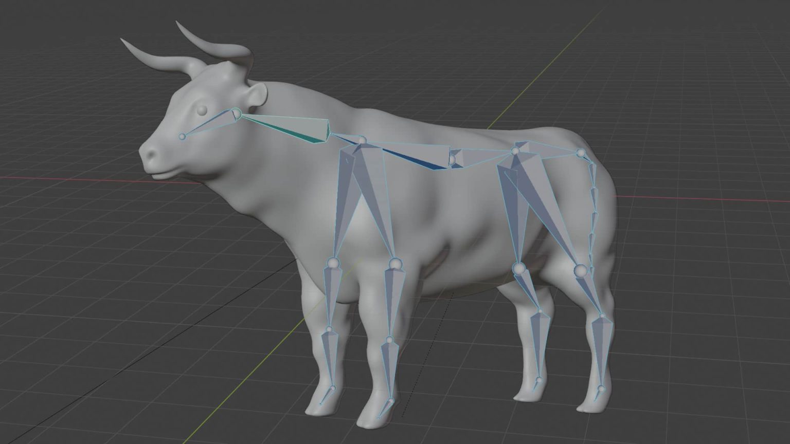Brown Cow 3D Model Rigged and Low Poly Game ready - Team 3d Yard