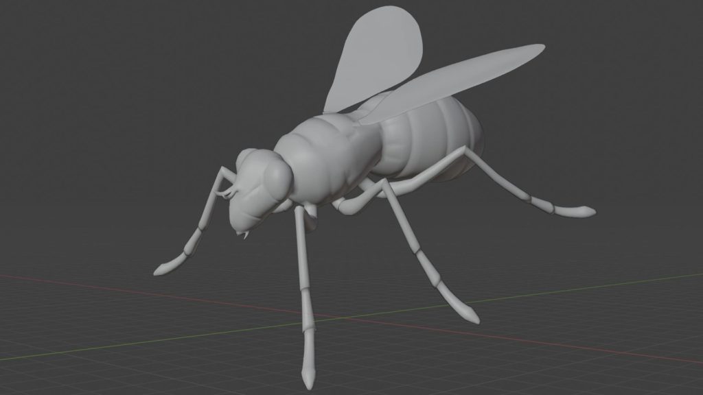 Fly 3D Model Rigged and Low Poly Game ready - Team 3d Yard
