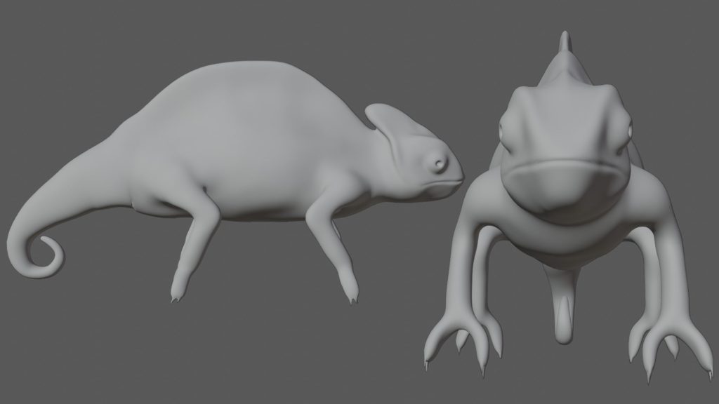 Chameleon 3d Model Rigged and Low poly - Team 3d Yard