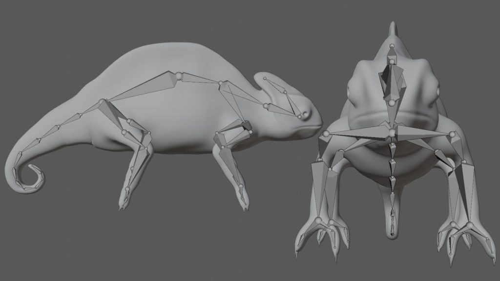 Chameleon 3d Model Rigged and Low poly - Team 3d Yard