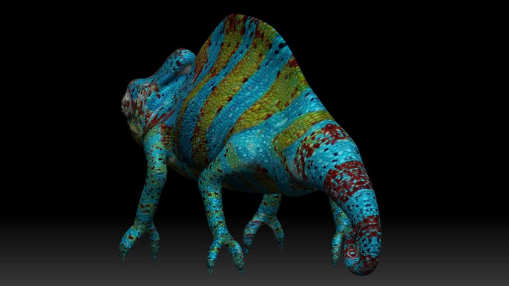 Chameleon 3d Model Rigged and Low poly - Team 3d Yard