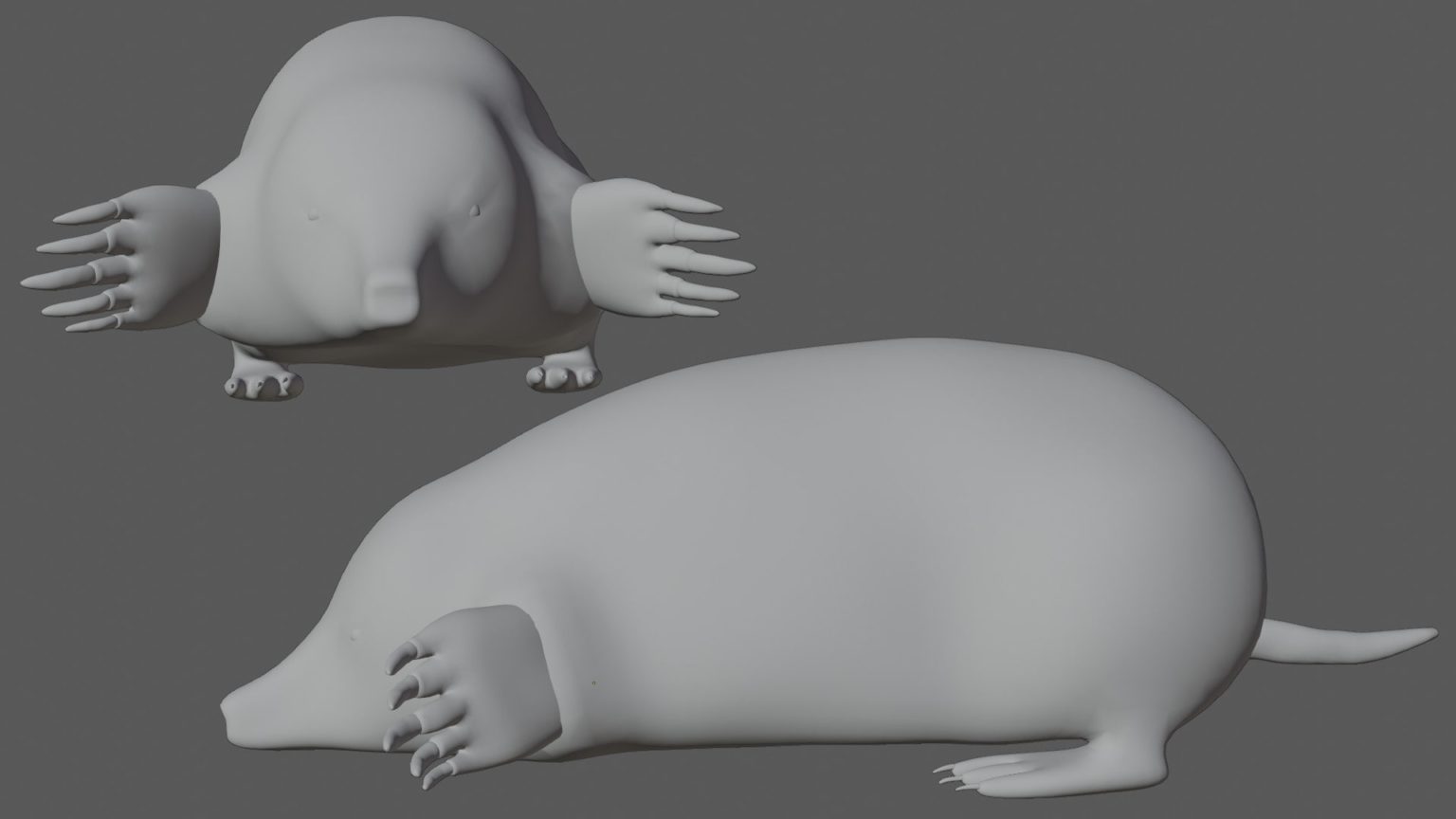 Mole 3d Model Low poly Realistic 3d model - Team 3d Yard