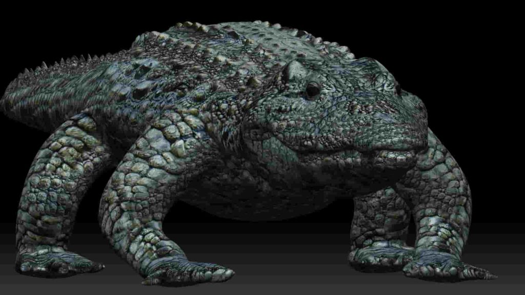 Alligator 3D Model Rigged and Low Poly - Team 3d Yard