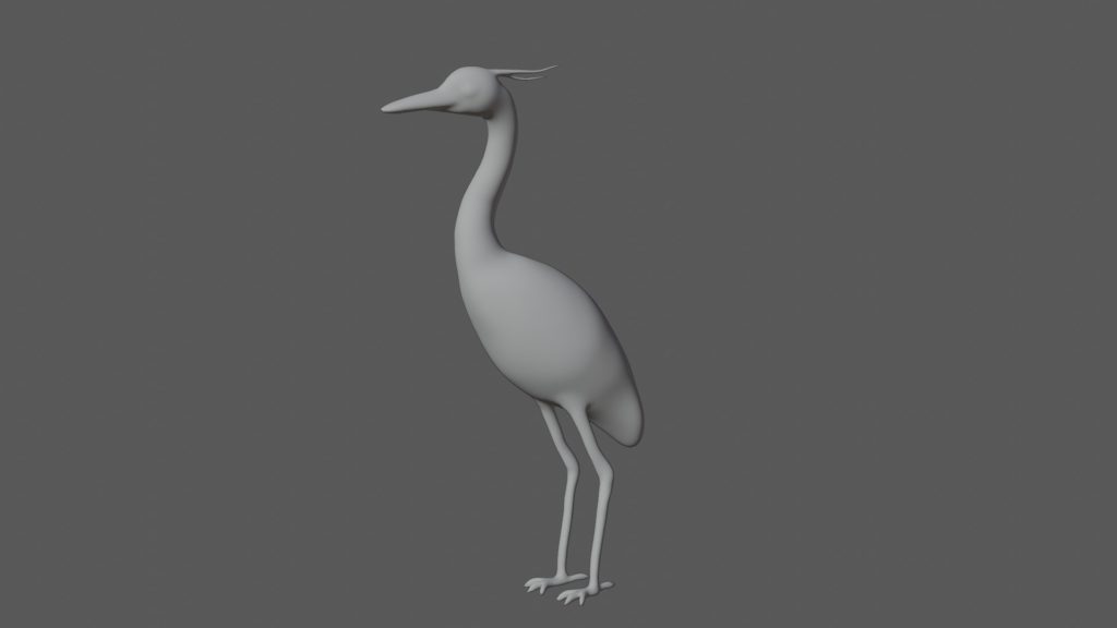 Heron 3D Model Rigged and Low Poly - Team 3d Yard