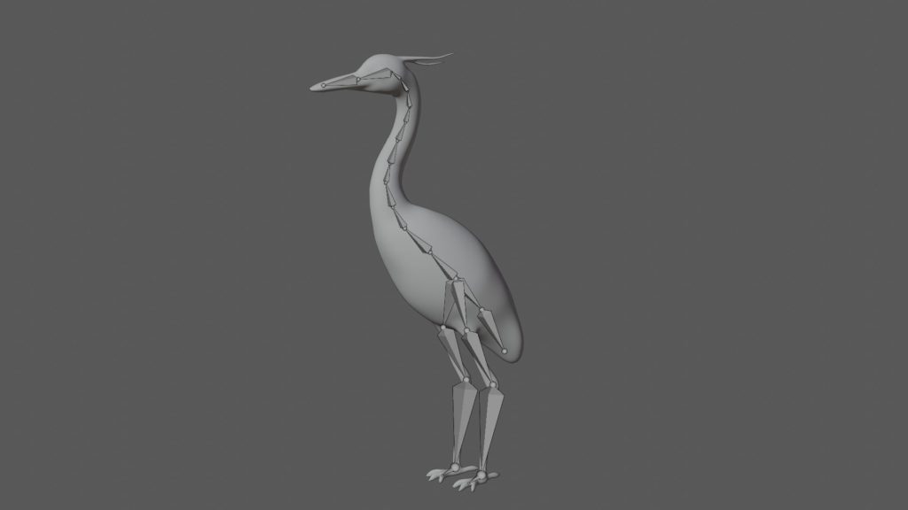 Heron 3D Model Rigged and Low Poly - Team 3d Yard