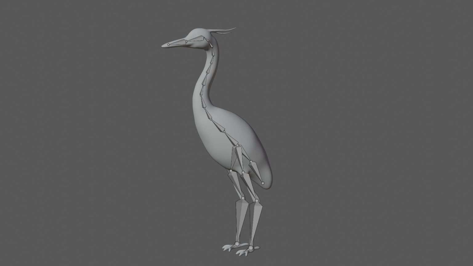 Heron 3D Model Rigged and Low Poly - Team 3d Yard