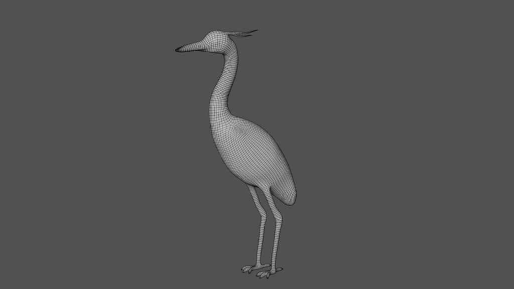 Heron 3D Model Rigged and Low Poly - Team 3d Yard