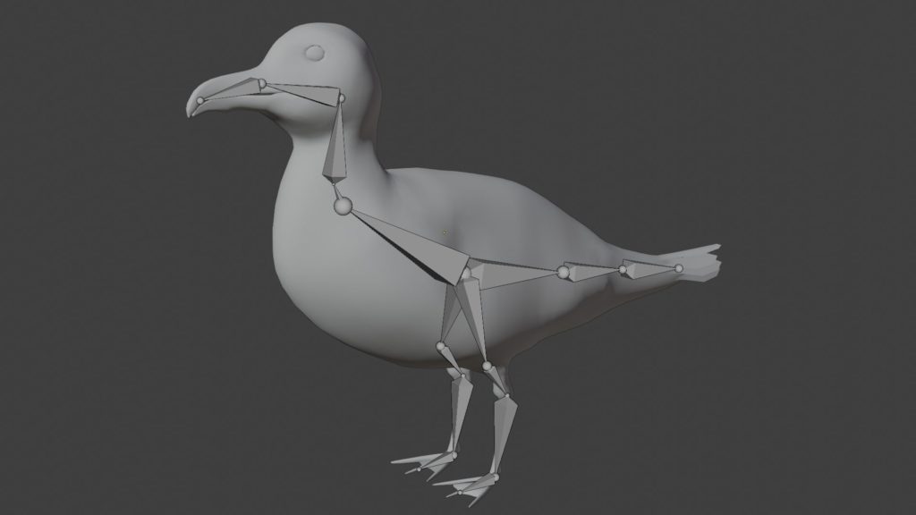 Seagull 3D Model Rigged and Low Poly - Team 3d Yard
