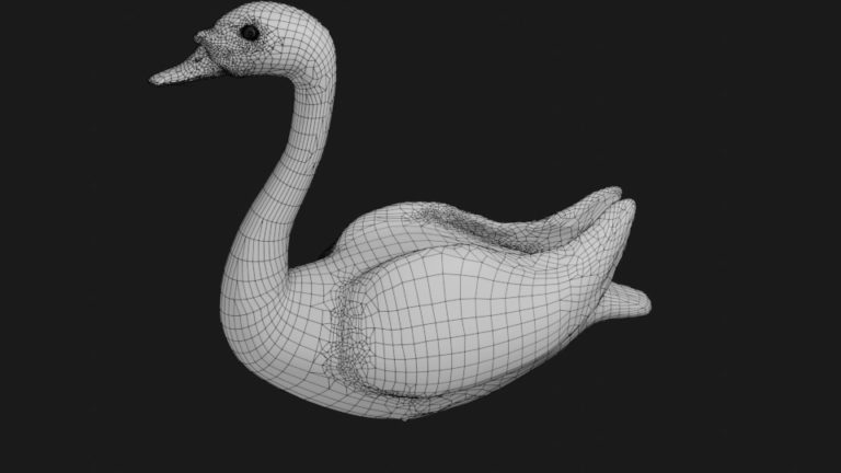 Swan 3D Model Rigged and Low Poly - Team 3d Yard
