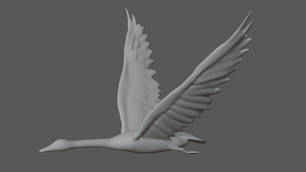 Swan 3D Model Rigged and Low Poly - Team 3d Yard