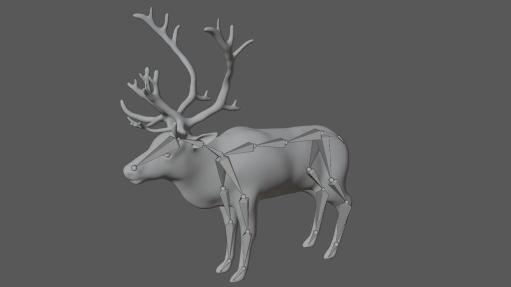 Reindeer 3D Model Rigged and Low Poly - Team 3d Yard