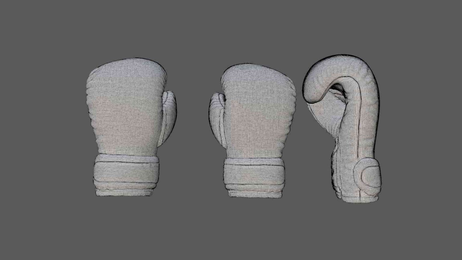 Boxing Gloves 3D Model Low Poly Game ready - Team 3d Yard