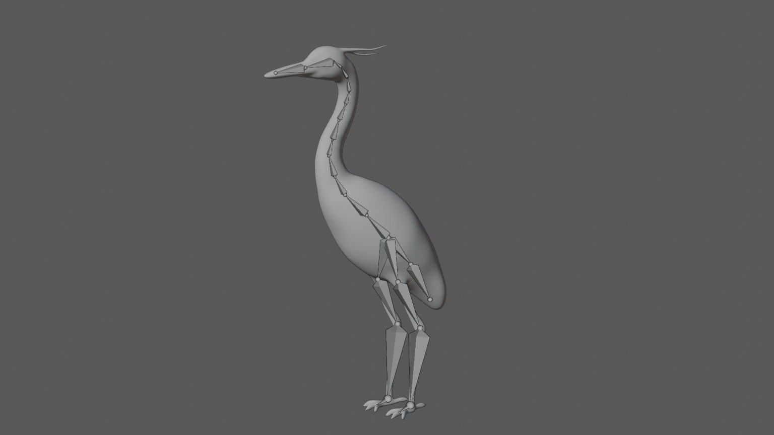 Heron 3d model rigged and low poly 3d model - Team 3d Yard