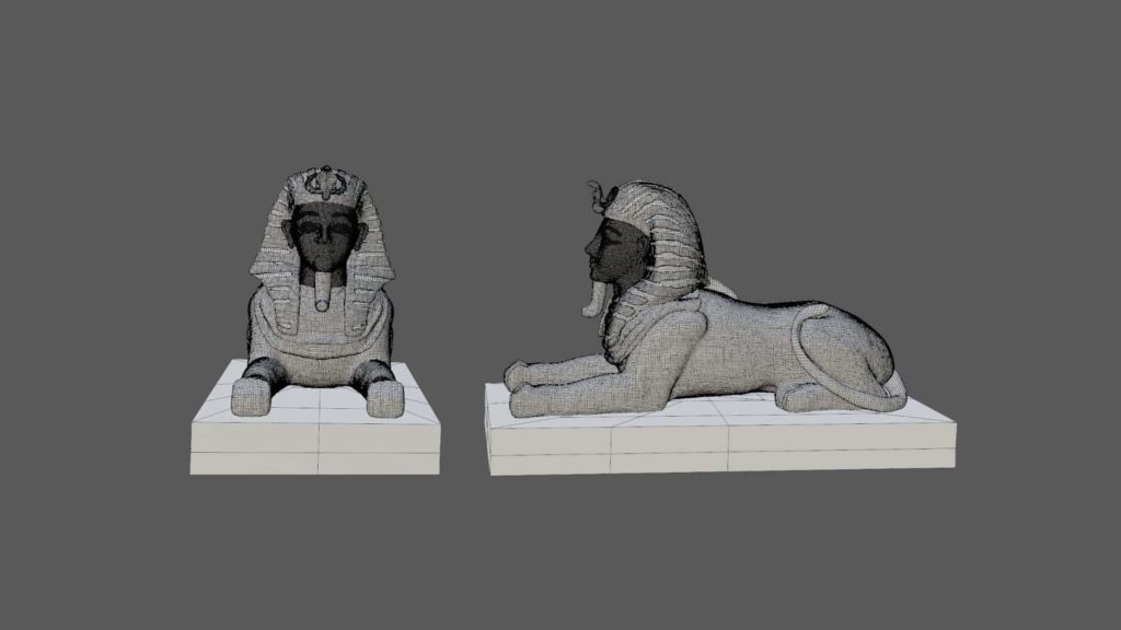 Sphinx 3d model low poly 3d model - Team 3d Yard
