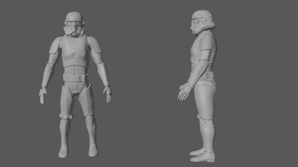 Stormtrooper 3D Model Rigged and Low Poly Game ready - Team 3d Yard