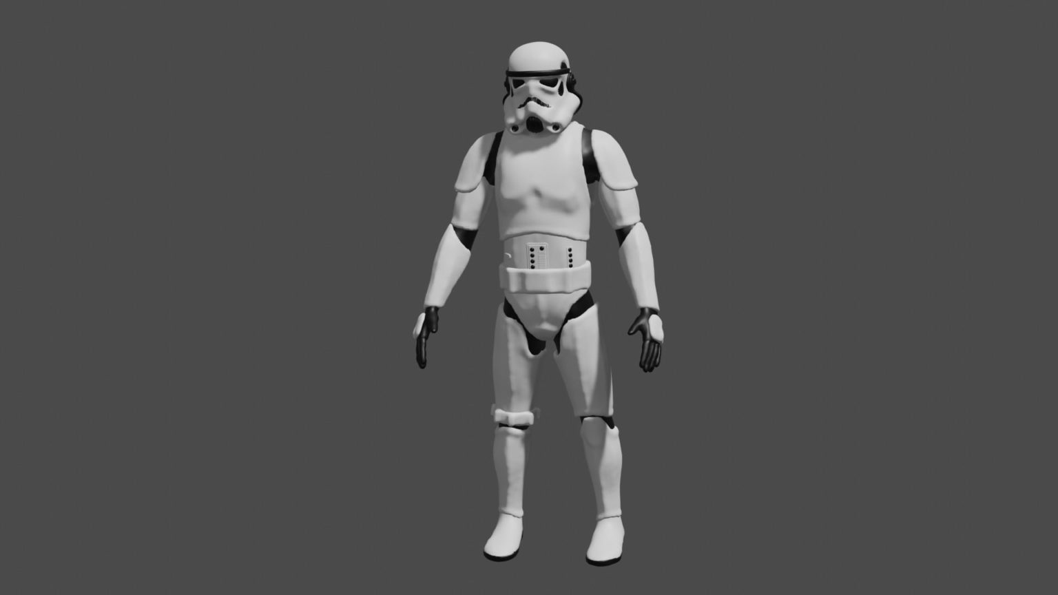 Stormtrooper 3D Model Rigged and Low Poly Game ready - Team 3d Yard