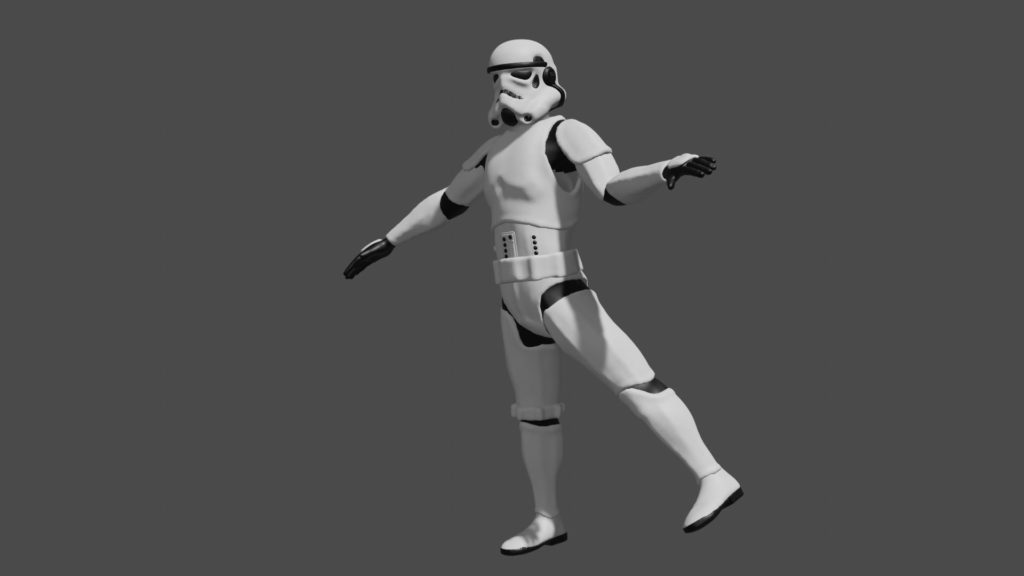 Stormtrooper 3D Model Rigged and Low Poly Game ready - Team 3d Yard