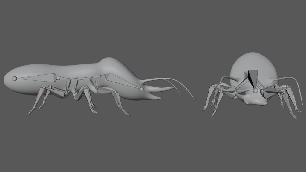 Termite soldier 3D Model Rigged and Low Poly - Team 3d Yard