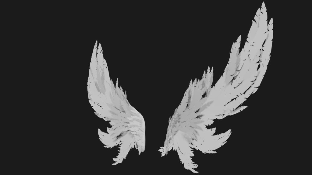 Angel wings 3d model Low Poly AR 3D Model - Team 3d Yard