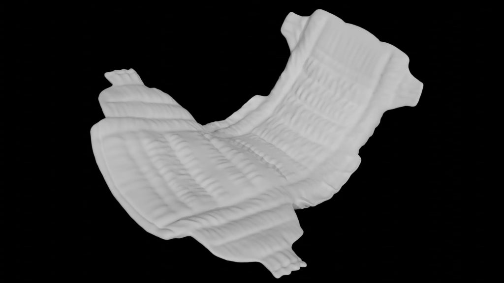 Baby diaper 3d model Low Poly AR 3D Model - Team 3d Yard