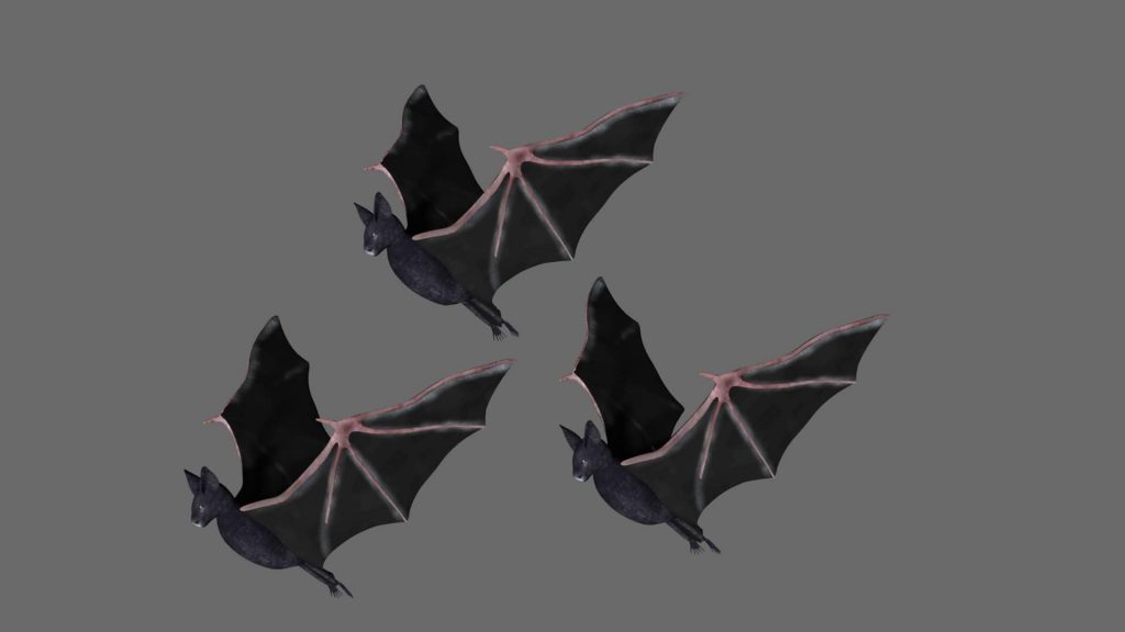 Bat 3d model Rigged and Low Poly - Team 3d Yard