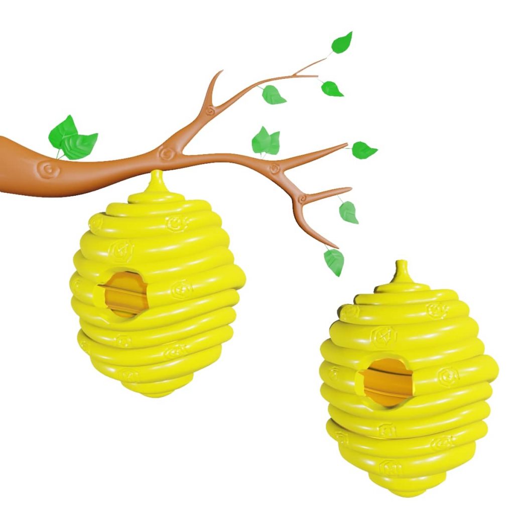 Bee hive 3d model Low Poly AR 3D Model - Team 3d Yard