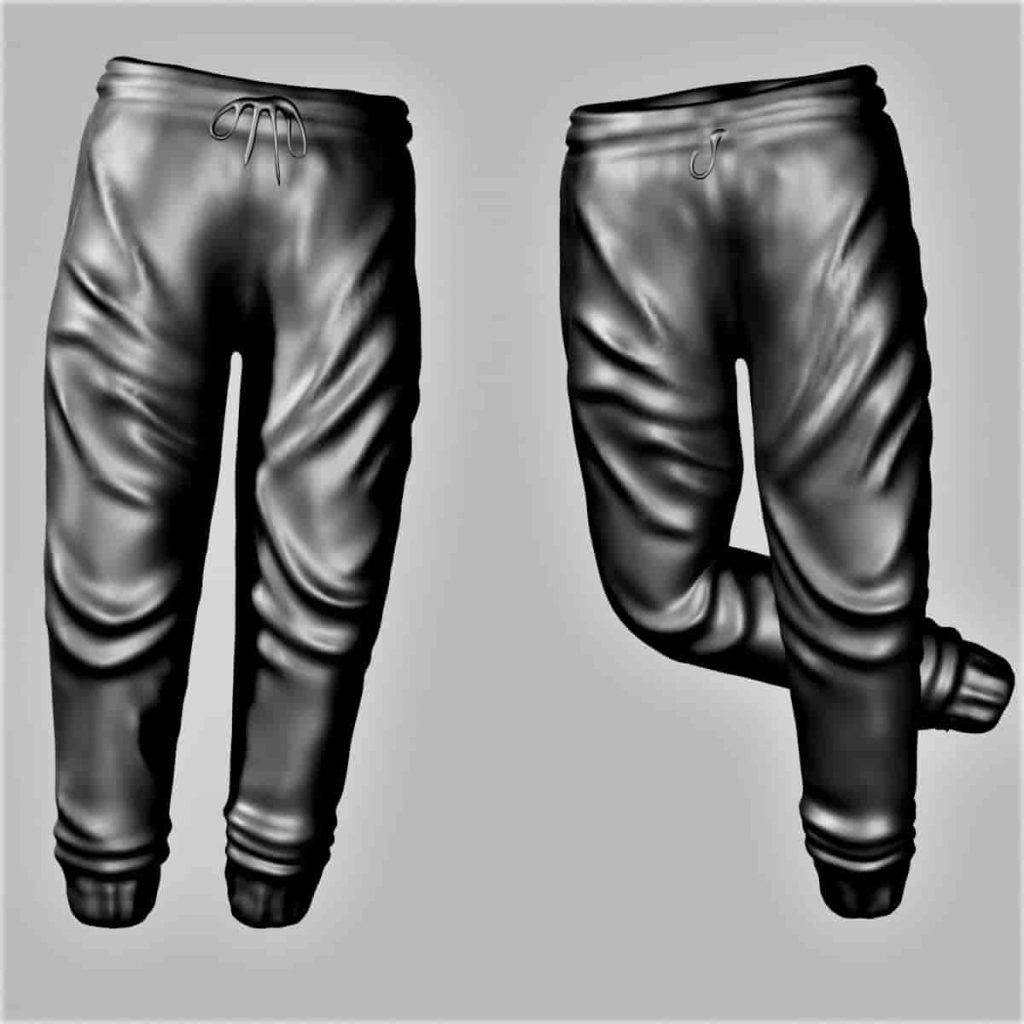 Sweatpants 3d model Low Poly AR 3D Model - Team 3d Yard