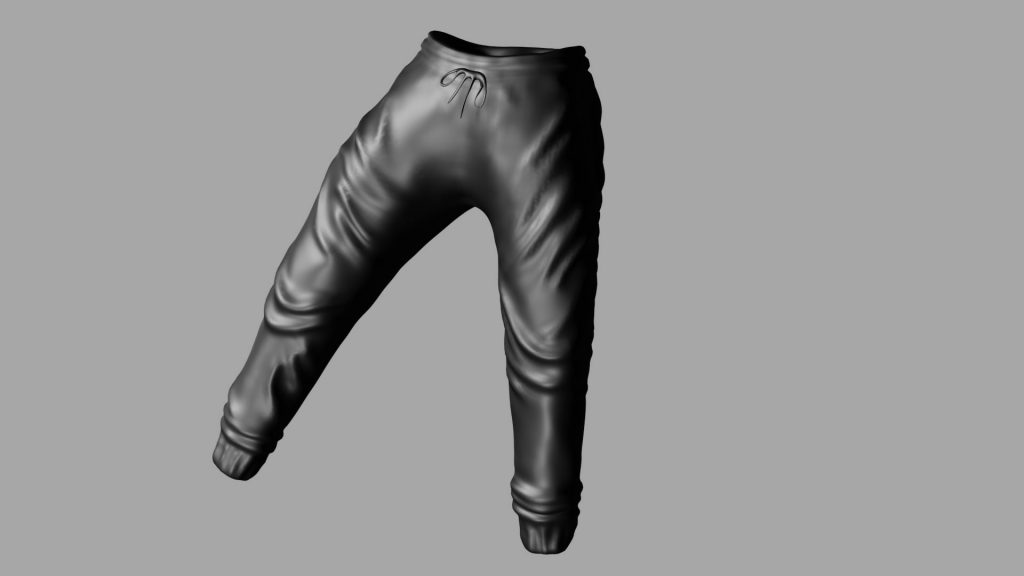 Sweatpants 3d model Low Poly AR 3D Model - Team 3d Yard