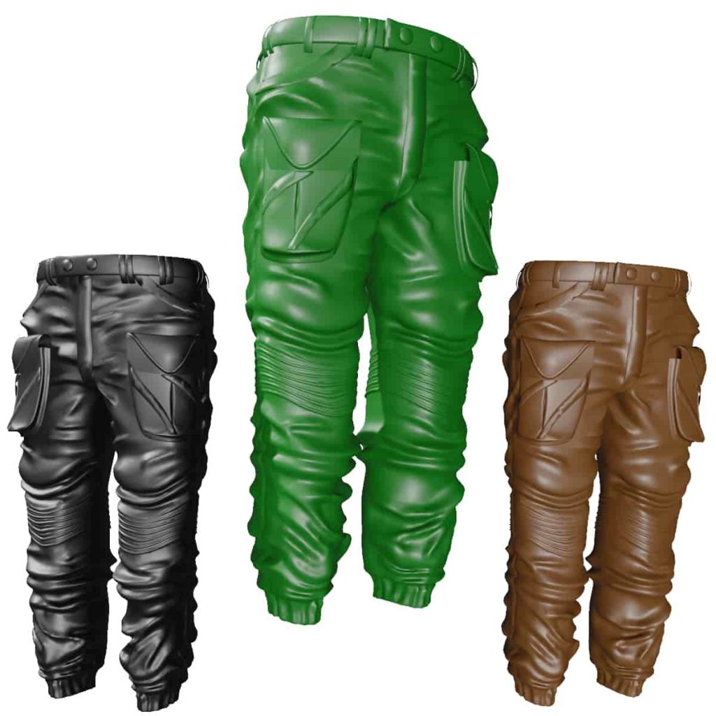 Cargo pants 3d model Low Poly AR 3d Model - Team 3d Yard