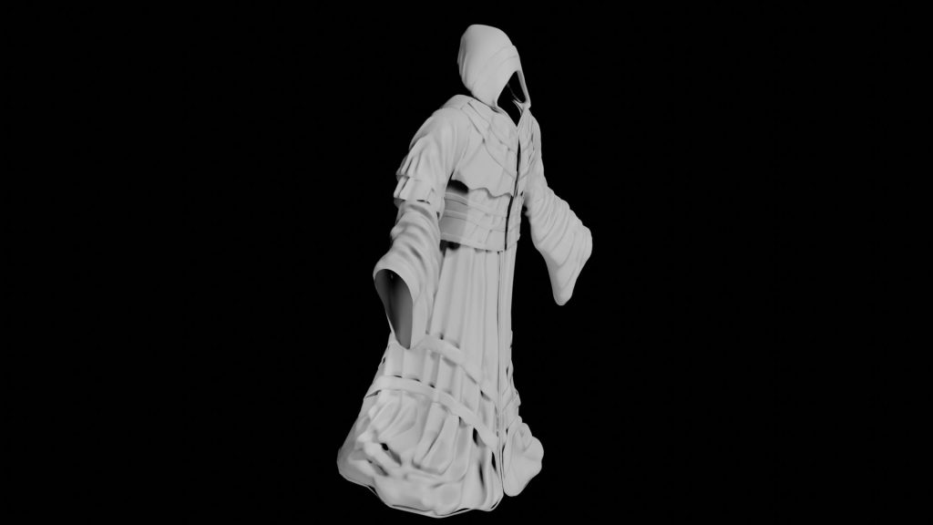 Cloak 3d model Low Poly AR 3d Model - Team 3d Yard