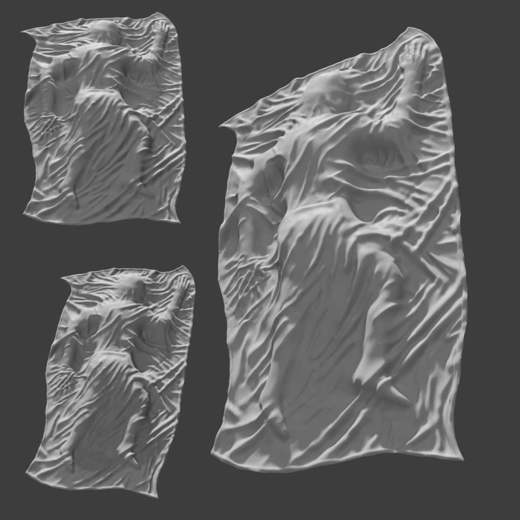 Dead body 3d model Low Poly AR 3D Model - Team 3d Yard