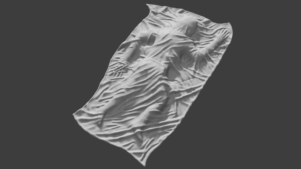 Dead corpse 3d model Low Poly AR 3D Model - Team 3d Yard