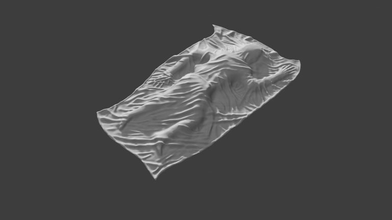 Dead corpse 3d model Low Poly AR 3D Model - Team 3d Yard