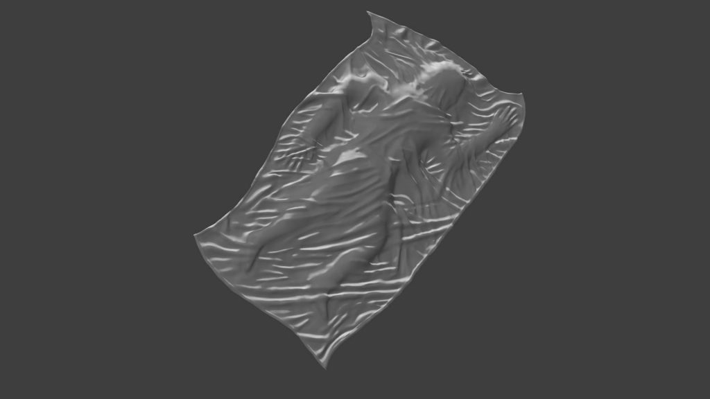 Dead corpse 3d model Low Poly AR 3D Model - Team 3d Yard