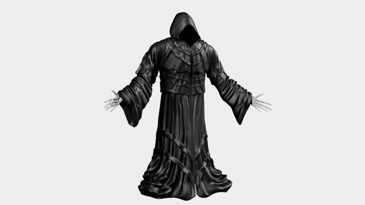 Grim reaper 3d model Low Poly AR 3D Model - Team 3d Yard
