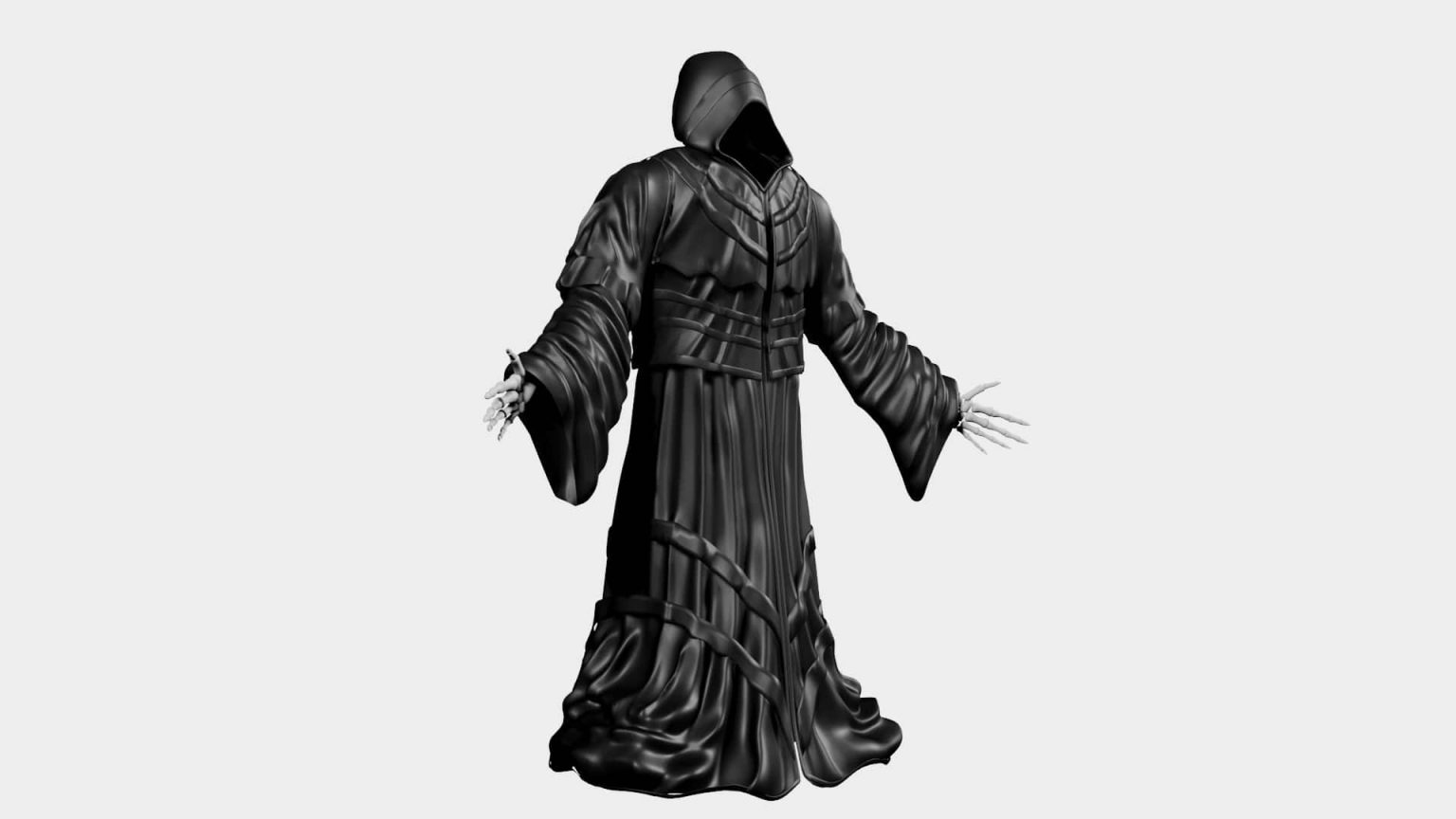 Grim reaper 3d model Low Poly AR 3D Model - Team 3d Yard
