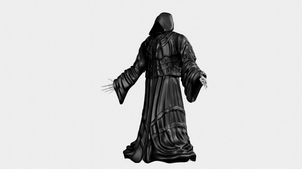 Grim reaper 3d model Low Poly AR 3D Model - Team 3d Yard