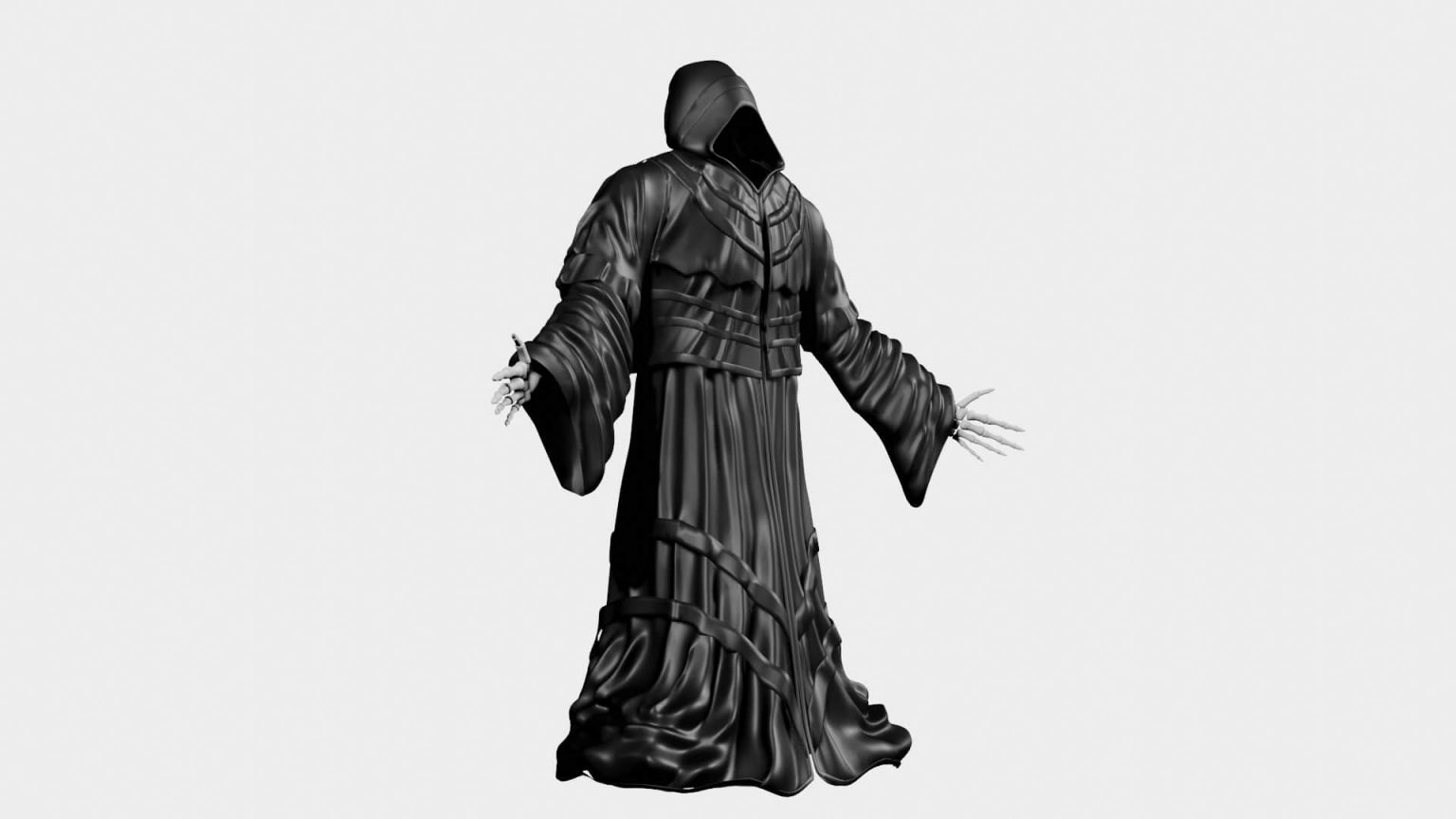 Grim reaper 3d model Low Poly AR 3D Model - Team 3d Yard