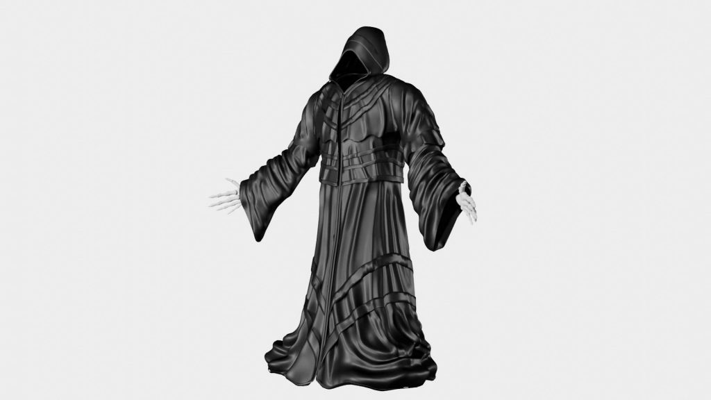 Grim reaper 3d model Low Poly AR 3D Model - Team 3d Yard