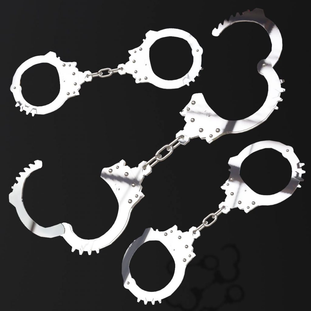 Handcuffs 3d model Low Poly AR 3D Model - Team 3d Yard