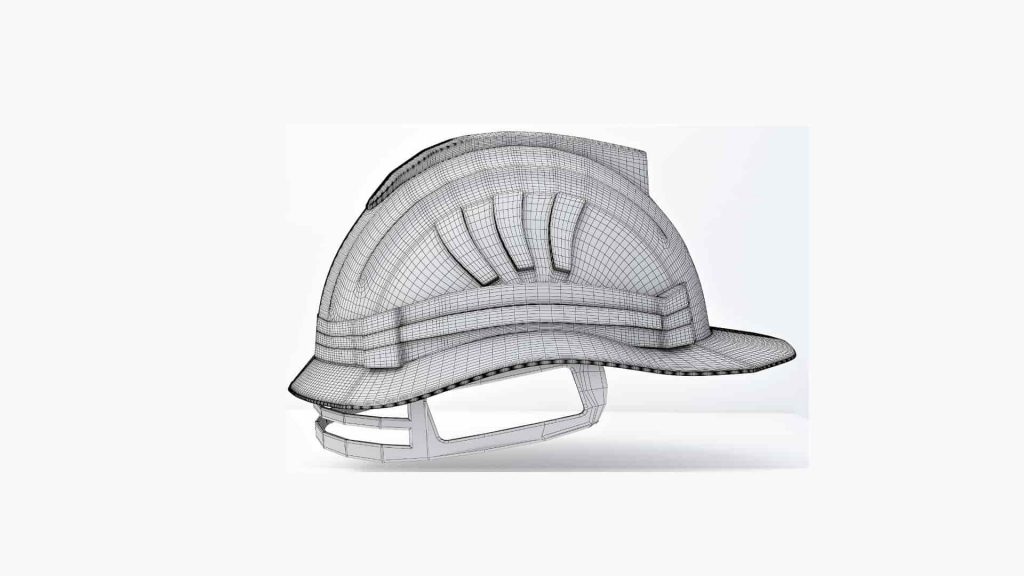 Hard hat 3d model Low Poly AR 3D Model - Team 3d Yard