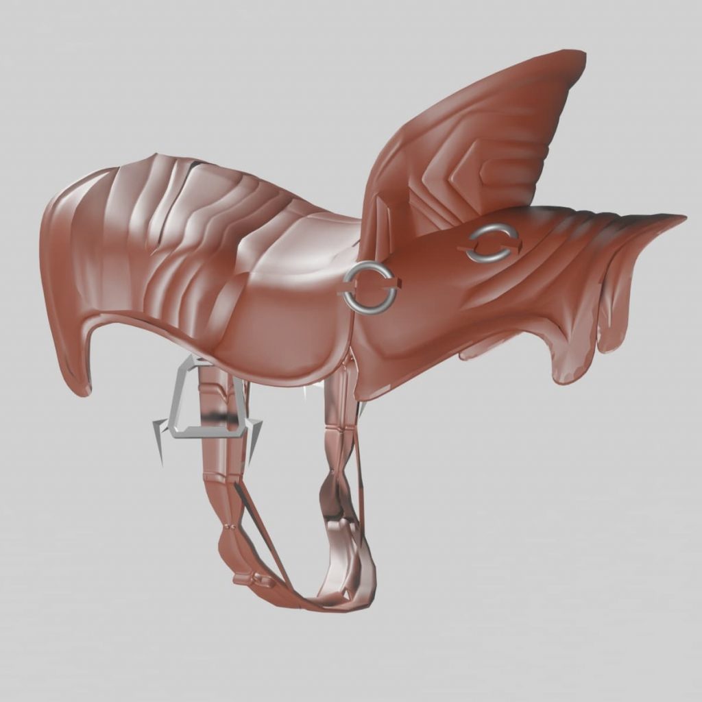 Horse saddle 3d model Low Poly AR 3D Model - Team 3d Yard