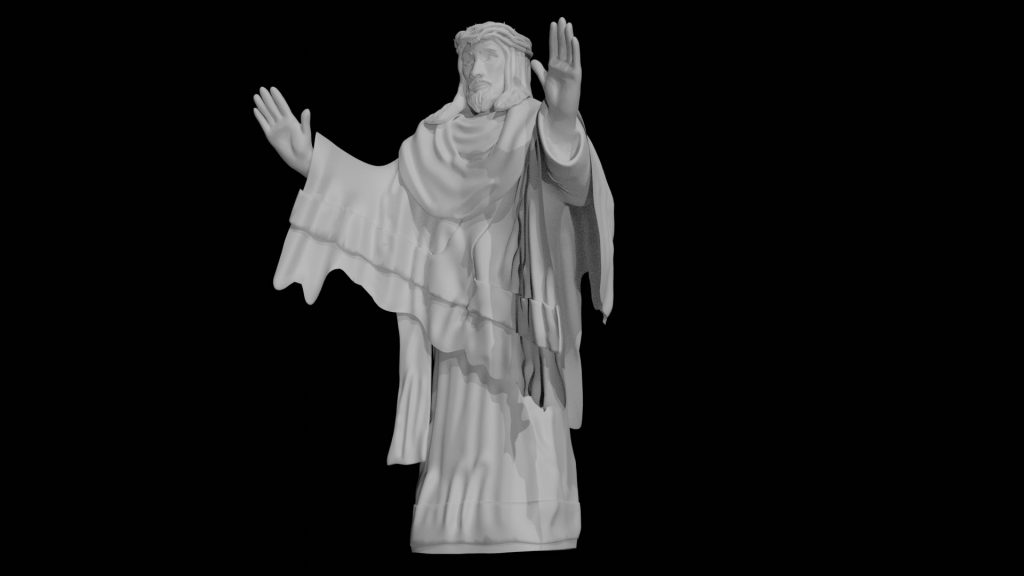 Jesus statue 3d model Low Poly AR 3d Model - Team 3d Yard