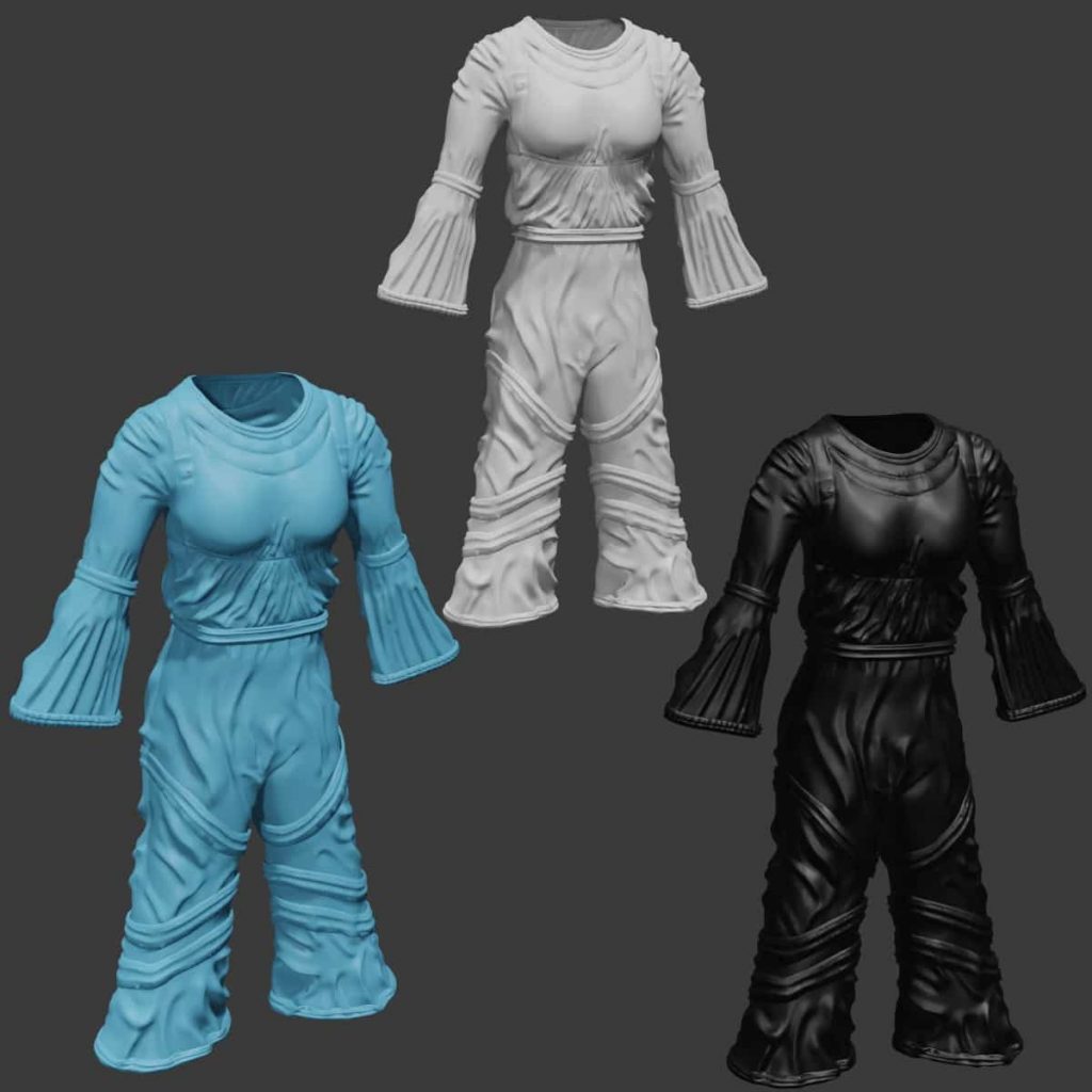 Cloak cape 3d model Low Poly AR 3D Model - Team 3d Yard