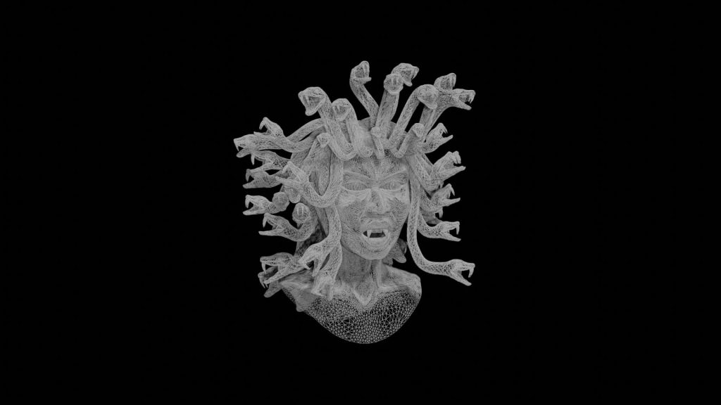 Medusa 3d model Low Poly AR 3d Model - Team 3d Yard